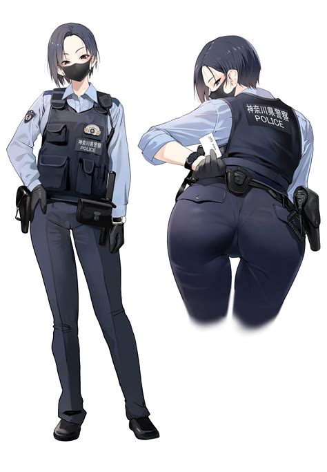 Samazuka Mashiro Original Absurdres Highres 1girl Ass Belt Black