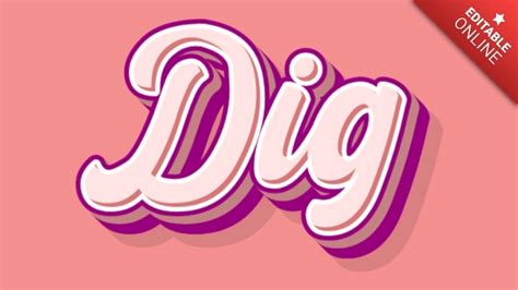 Dig Milky Retro Text Effect Generator