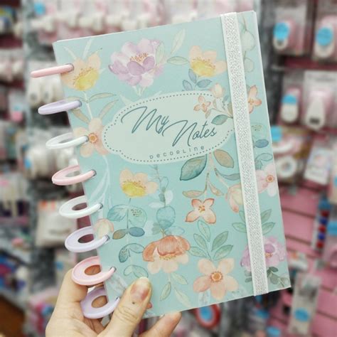 CUADERNO CON SISTEMA DE DISCOS TAPA DURA DECORLINE X MY NOTES VERDE