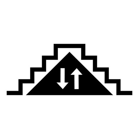 계단 아이콘 로고 벡터 디자인 서식 파일 프리미엄 벡터