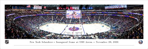 New York Islanders Hockey Inaugural Game At Ubs Arena Panoramic Art