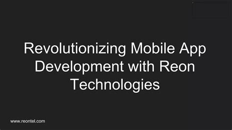 Revolutionizing Mobile App Development Pptx