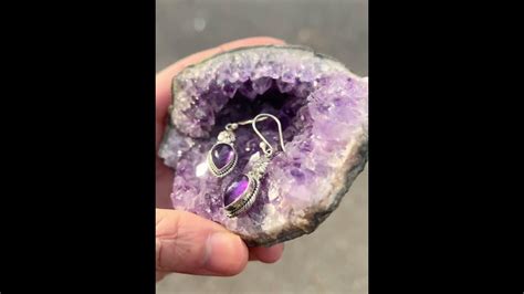 인천 부평 주얼리 악세사리 빈티지샵 자수정 원석 탄생석 귀걸이 Jewelry Gemstone Youtube