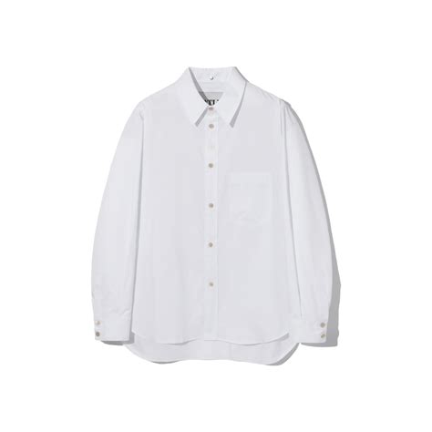 세터 세터 올 데이 로고 베이직 셔츠 클래식 화이트 Satur Kream