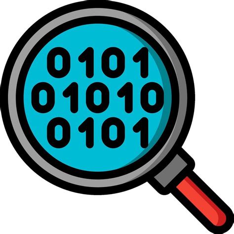 Magnifying Glass With Binary Code 50741801 Vector Art At Vecteezy