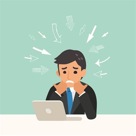 비즈니스 문제 개념 그림 프리미엄 벡터