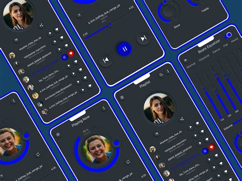 Dark Mode Music App Design Behance