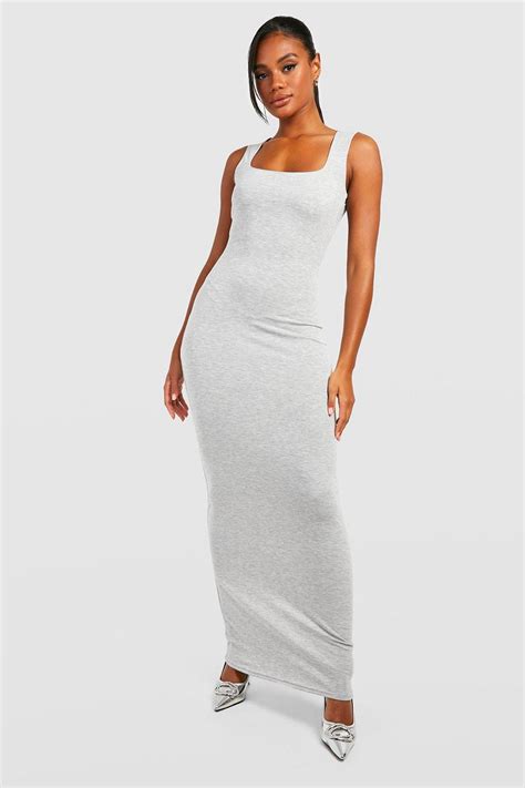 Square Neck Maxi Dress Boohoo Uk