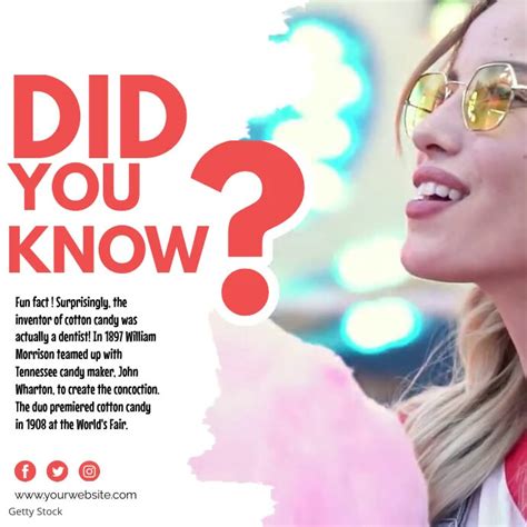 Did You Know Fun Facts Template Postermywall