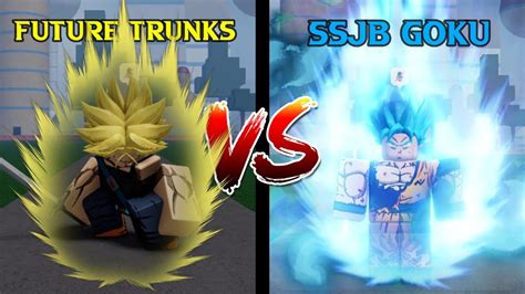 FUTURE TRUNKS VS SSJB GOKU SHOWCASE YouTube