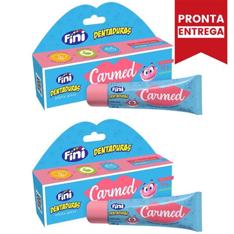 Kit Carmed Fini Dentaduras Hidratante Gloss Labial G Shopee Brasil