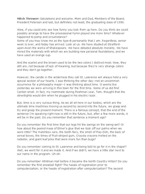 Valedictory Address Sample Pdf