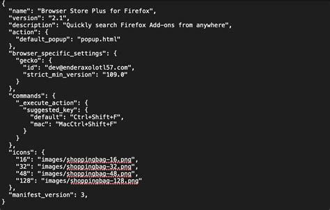 Mozilla Will Not Validate My Manifestjson Development Mozilla
