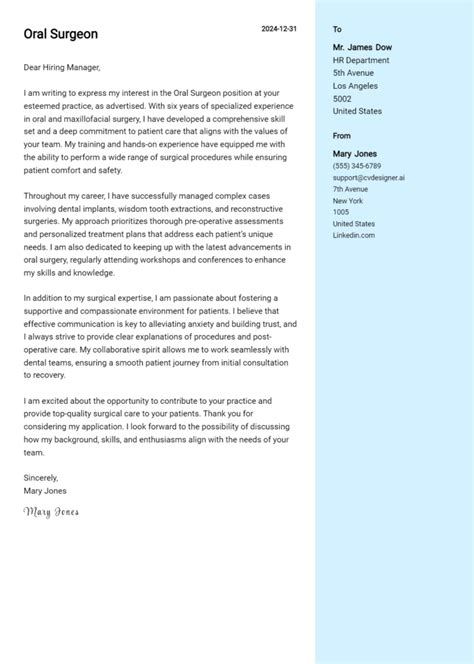 12 Pediatric Surgeon Cover Letter Examples And Templates For 2024
