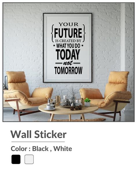Wall Stylish Creative Vinyl Radium Sticker Your Future Is Created By