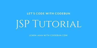 JSP Tutorial Codebun