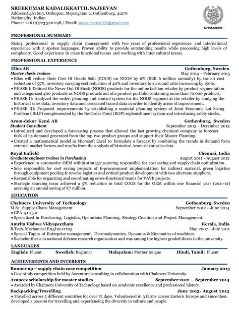 Curriculum Vitae Sreekumar K S Pdf