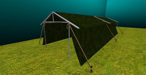 Second Life Marketplace Camo Tent