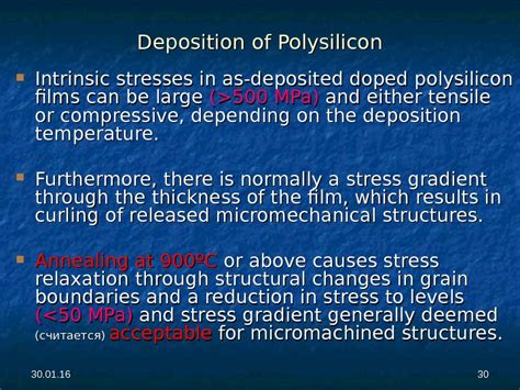 30 01 16 11 Processes For Micromachining The