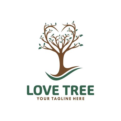 Love Tree Illustration Logo Design 27521194 Vector Art At Vecteezy