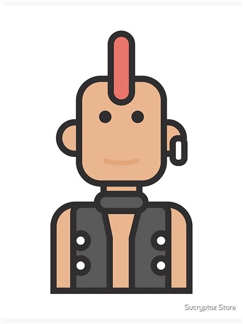 Cryptopunk Mohawk Nft Cryptocurrency Poster For Sale By Pedriniv