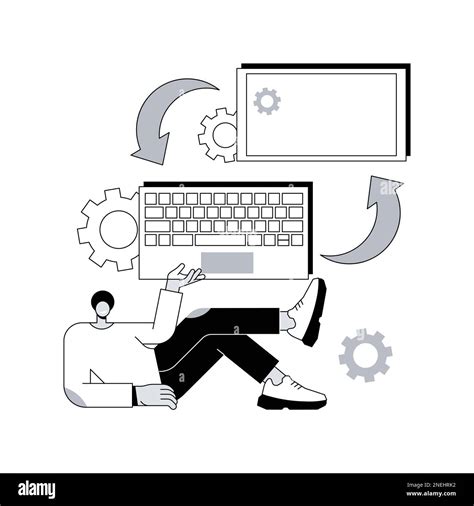 Detachable Device Technology Abstract Concept Vector Illustration