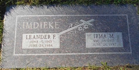 Leander Francis Imdieke 1913 1986 Mémorial Find A Grave