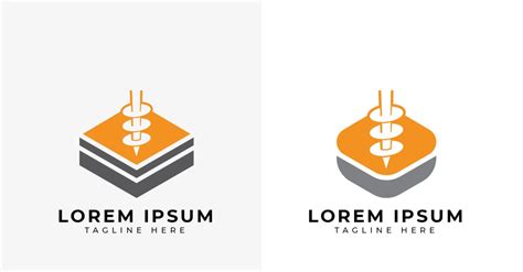 Drill Engineering Logo Design Template Templatemonster