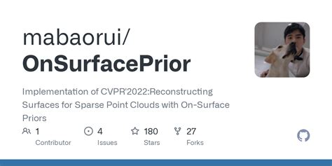 Github Mabaorui Onsurfaceprior Implementation Of Cvpr