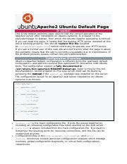 Configuring Apache On Ubuntu A Step By Step Guide Course Hero
