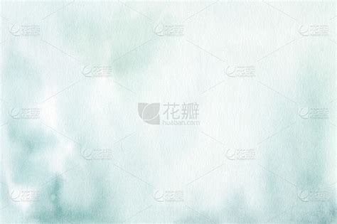 抽象的绿色和白色水彩背景纹理手画的剪纸艺术