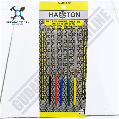 Jual Kikir Diamond File 1 Set 5pcs Hasston Prohex Kikir Intan Emas 5
