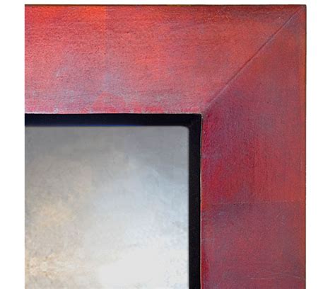 burgundy blue reverse profile mirrors decorative artefacts