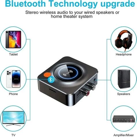 NFC Bluetooth-адаптер 5.1 C52 аудіоприймач стереоресивер Stereo Music ...