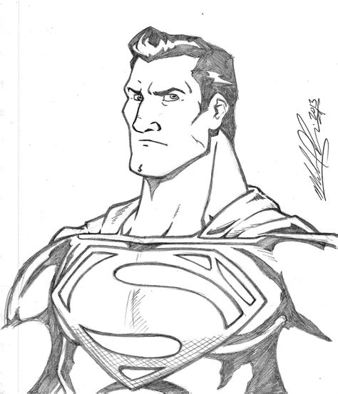 Superman Sketch Drawing At Explore Collection Of