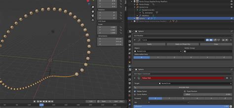 Animation Is It Possible To Have An Array With A Curve Modifier And