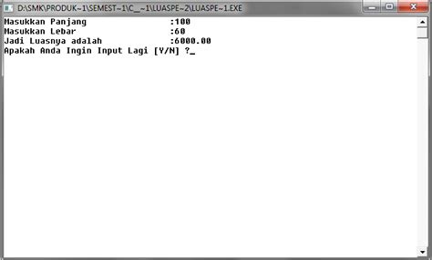 Membuat Program Menghitung Luas Persegi Panjang Dengan C Dhenzho