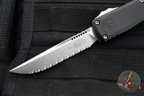 Microtech Ultratech Zbp Zero Blade Play Otf Knife Single Edge Black