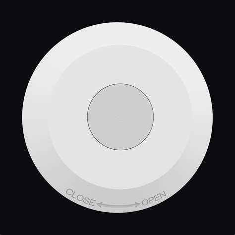 Pai S3 Presence Sensor Light Switch For Existing Led Lights White Thin Round Shape Presence