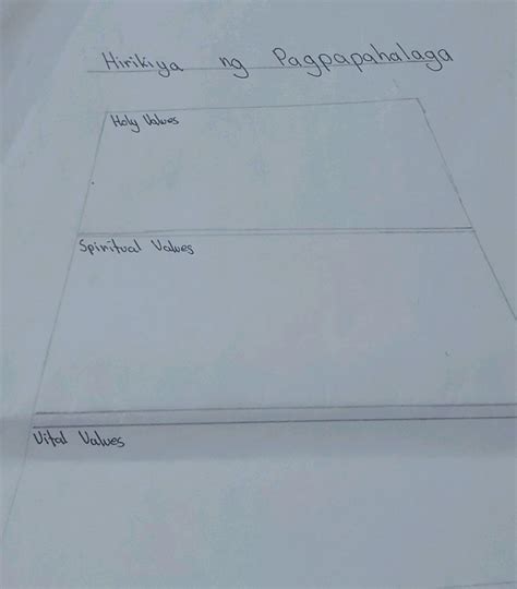 Hirikiya Ng Pagpapahalaga Holy Values StudyX