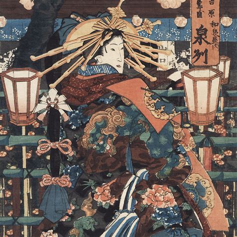 Edo Era Artist Unsigned Courtesans In The Yoshiwara Fuji Arts