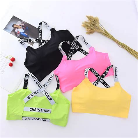 Women Crop Top Seamless Padded Bra Push Up Vest Fitness Underwear Genie