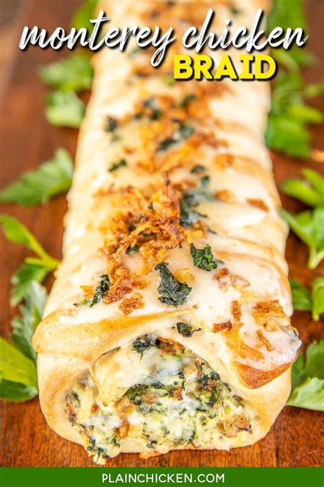 Monterey Chicken Braid Plain Chicken