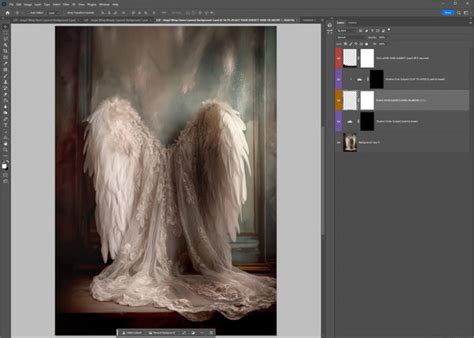 Angel Wings Opera Digital Background Lsp Actions By Lemon Sky