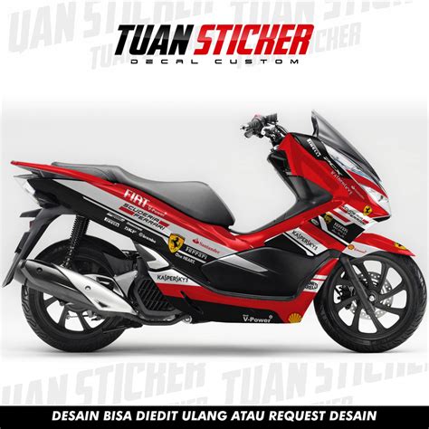 Sticker Decal Pcx Striping Pcx Sticker Pcx Sticker Honda Pcx Ferrari Shopee Indonesia