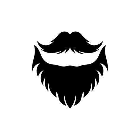 Premium Vector Beard Icon Logo And Mustache Vector