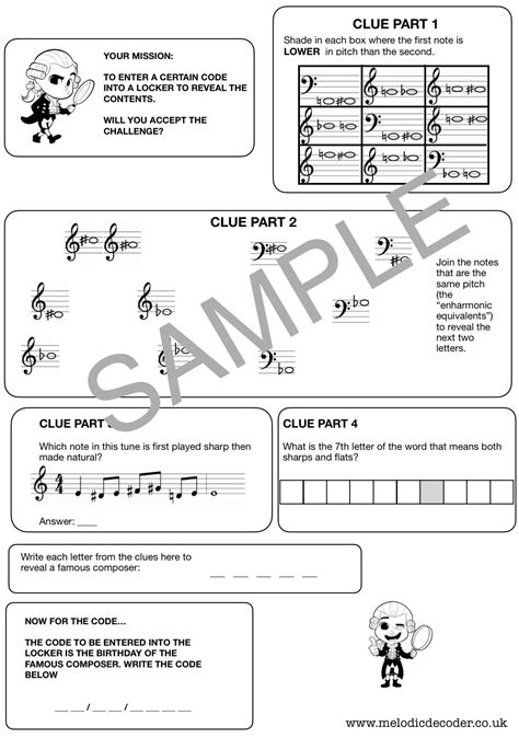 Grade 1 Music Theory Worksheet Bundle — Melodic Decoder Music Theory