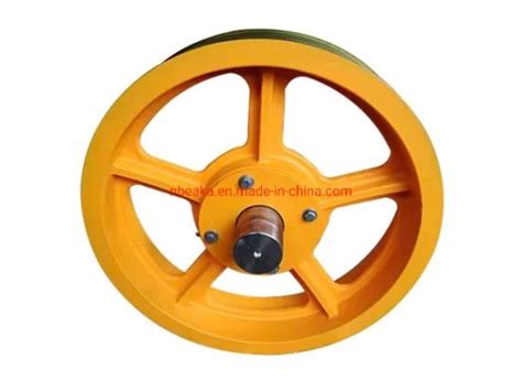 Nylon Machine Pully Elevator Deflector Sheave Elevator Motor Sheave