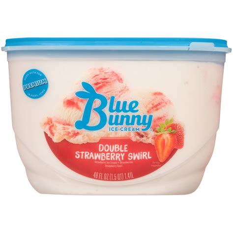 Blue Bunny Premium Double Strawberry Swirl Ice Cream 48 Fl Oz Reviews