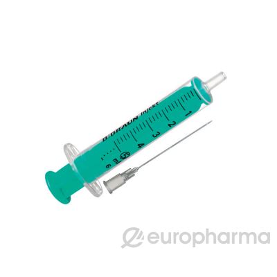 Купить Шприц 5 мл BBraun (0,70x30 мм) инъекц. 2х-комп.стер. — Europharma